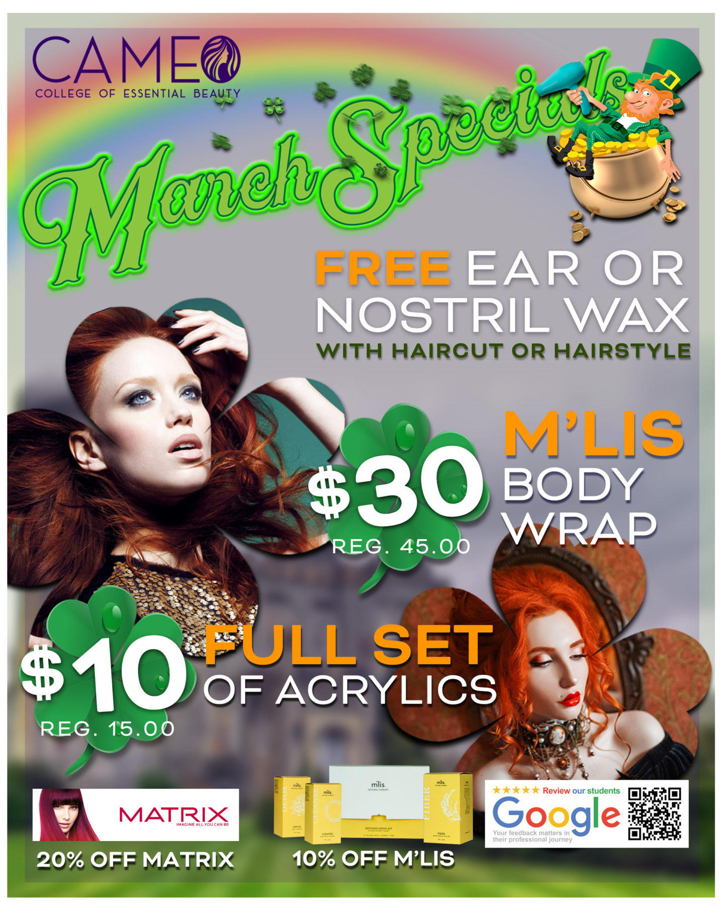 Monthly Promotions | Cameo College of Essential Beauty